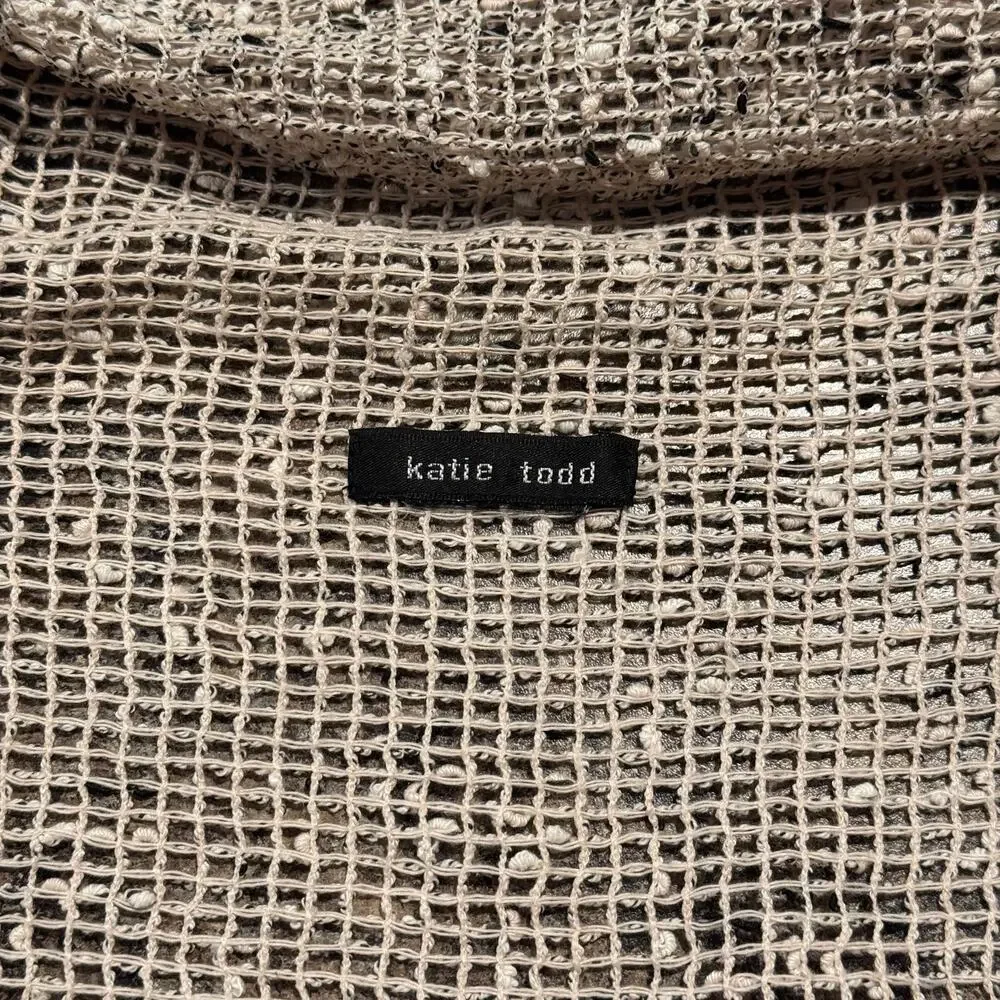 Katie Todd | Sweaters | Katie Todd Vest Boho Open Knit Waterfall ...